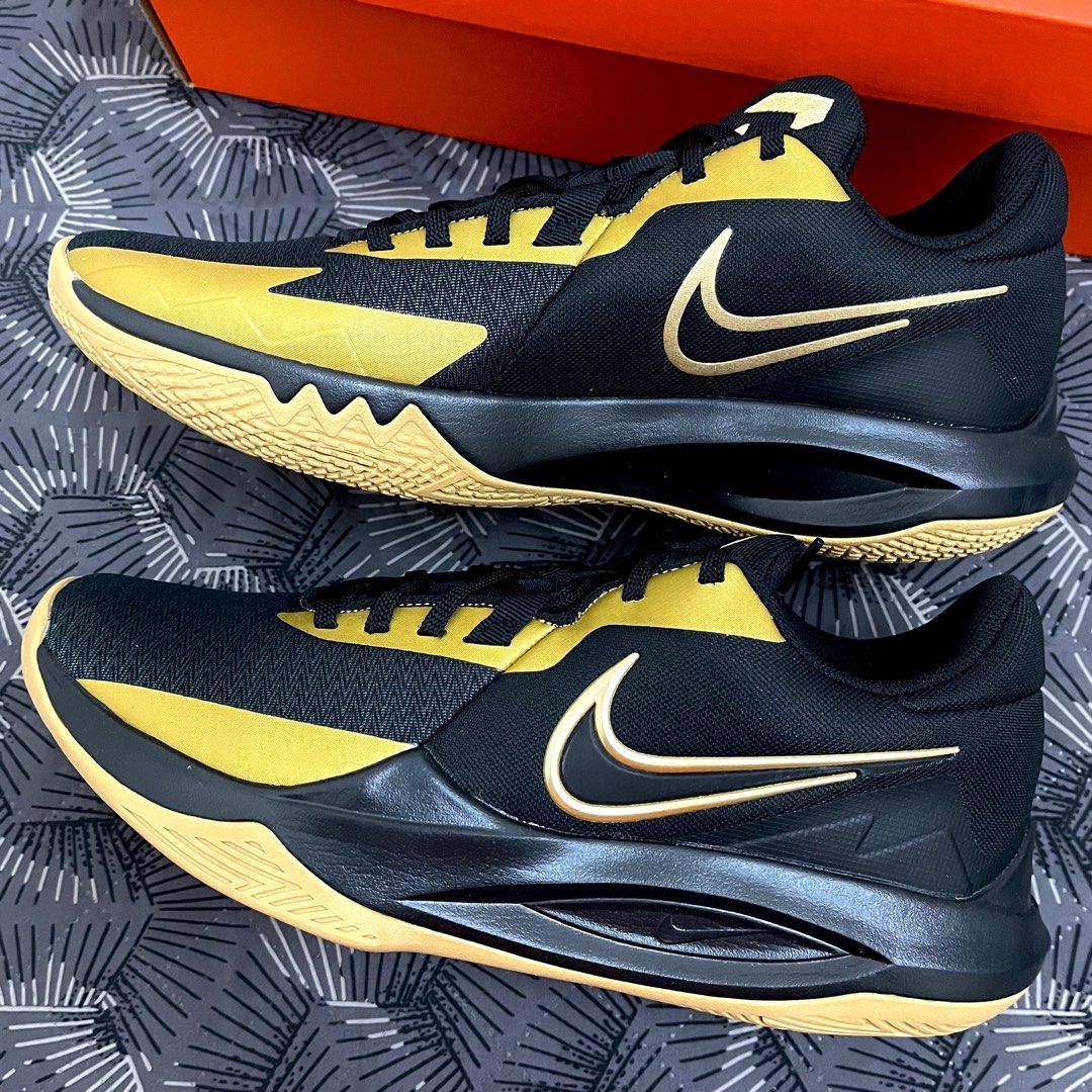 Nike Precision 6 Mens Basketball Black Metallic Gold, Men's Fashion ...