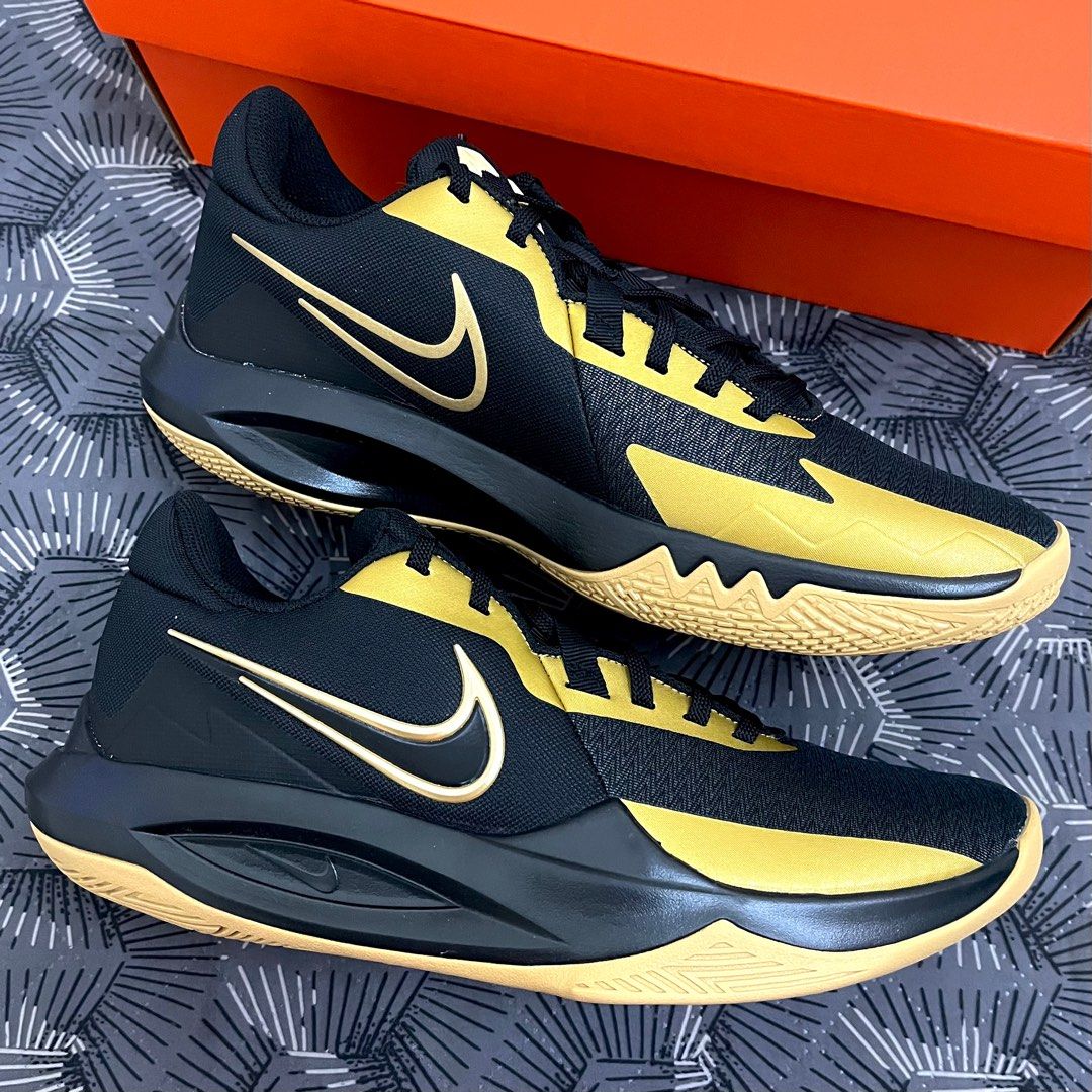 Nike Precision 6 Mens Basketball Black Metallic Gold, Men's Fashion ...