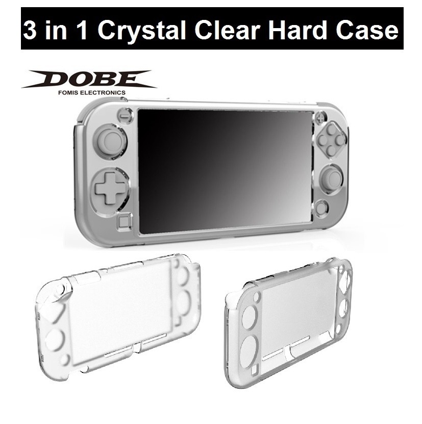 Nintendo Switch Lite DOBE Transparent Crystal Clear Full Coverage Hard ...