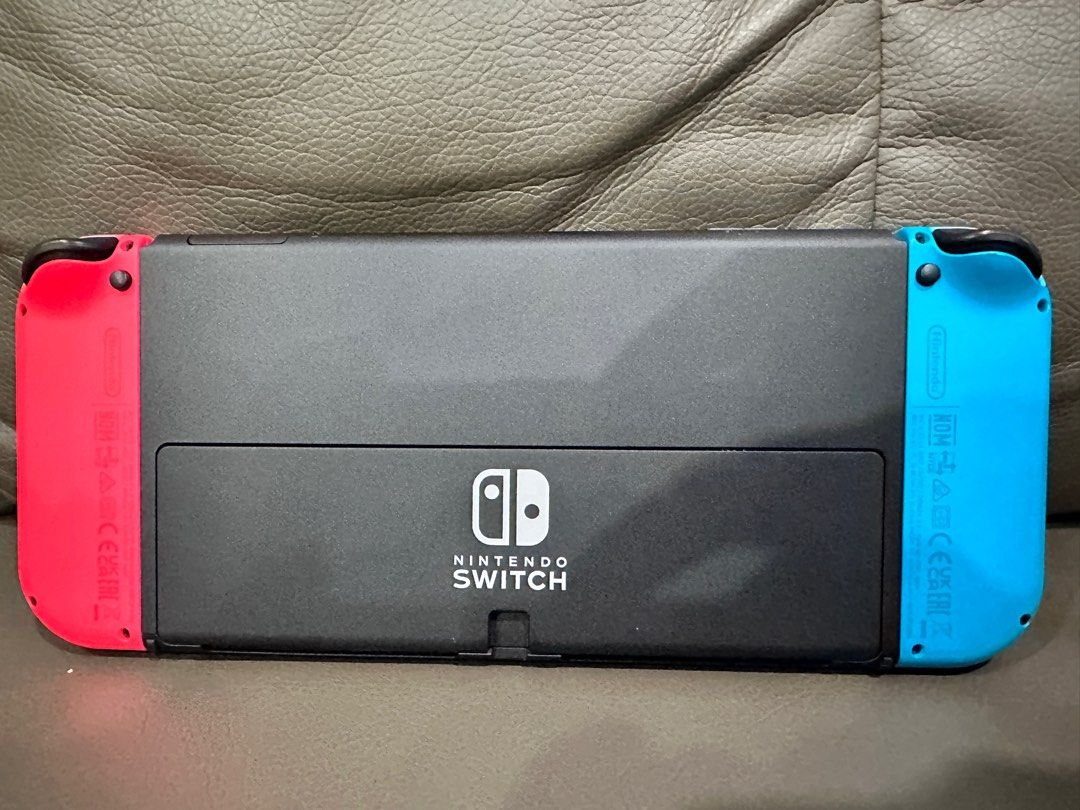 Nintendo Switch OLED (Neon red/ blue), Video Gaming, Video Game ...