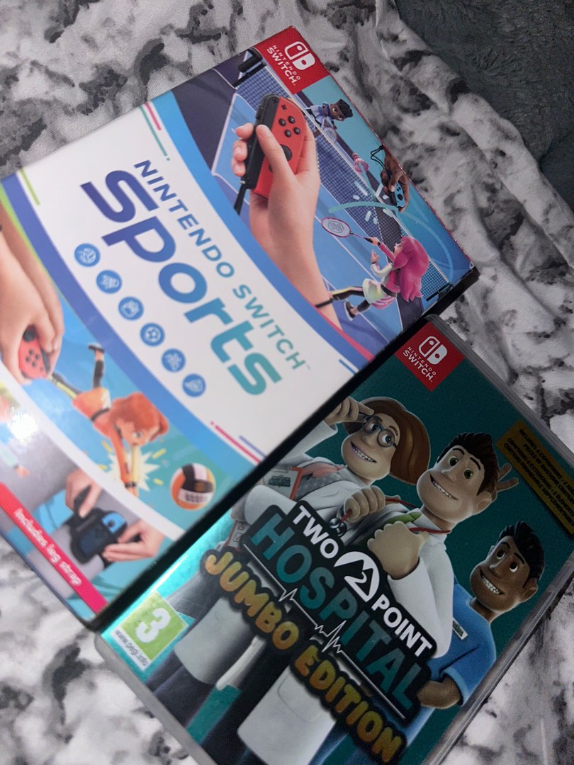 Nintendo Switch Sports & Two Point Hospital (Jumbo Ed), Video Gaming ...