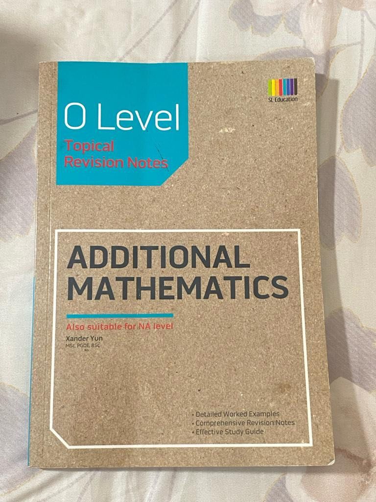 O level A-Math Topical Revision Notes Book, Hobbies & Toys, Books ...