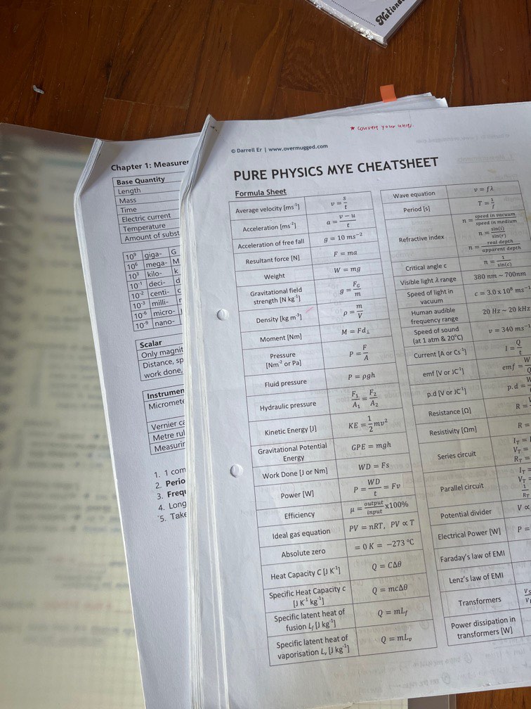 o level pure physics notes, Hobbies & Toys, Books & Magazines ...