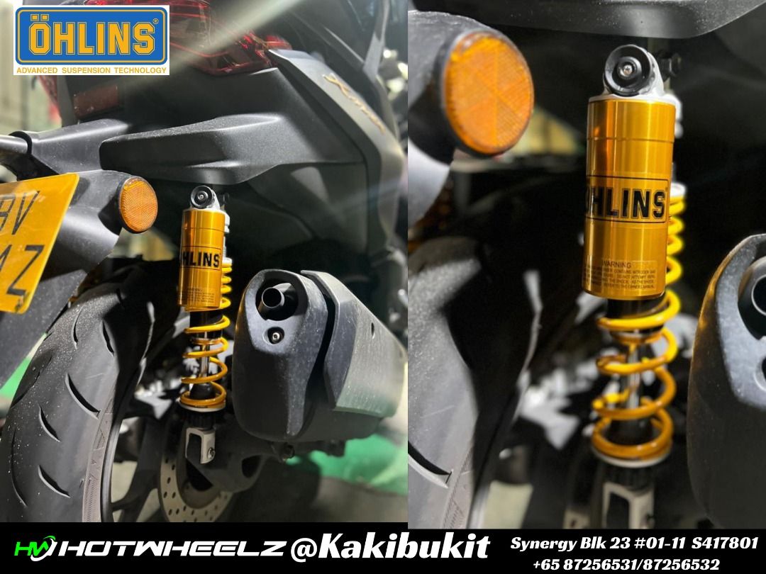 OHLINS REAR SUSPENSION - YAMAHA XMAX 300., Motorcycles, Motorcycle ...