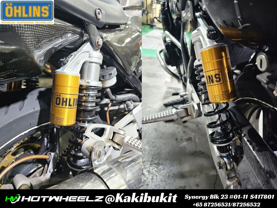 OHLINS SUSPENSION-HONDA CB400/SUPER FOUR, Motorcycles, Motorcycle ...