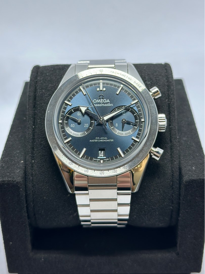 Omega Speedmaster 57 Blue Dial 40.5mm, Luxury, Watches on Carousell