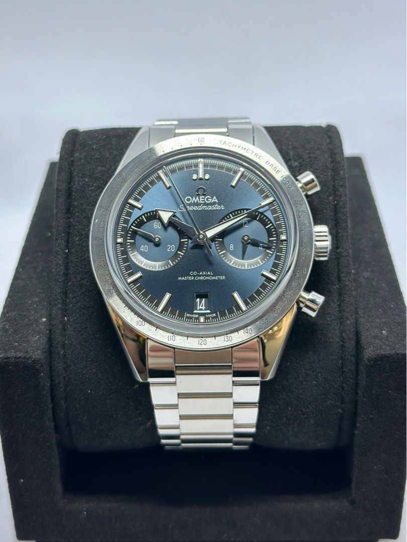 Omega Speedmaster 57 Blue Dial 40.5mm, Luxury, Watches on Carousell