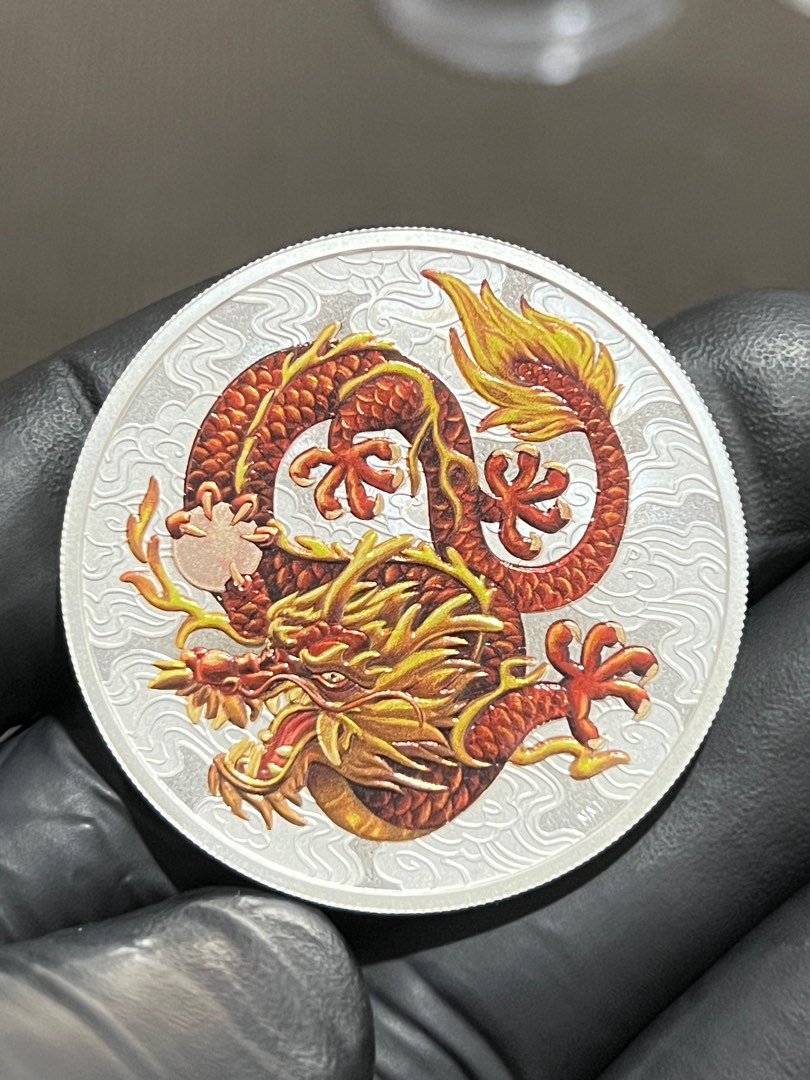 One dollar dragon silver coins, Hobbies & Toys, Memorabilia ...