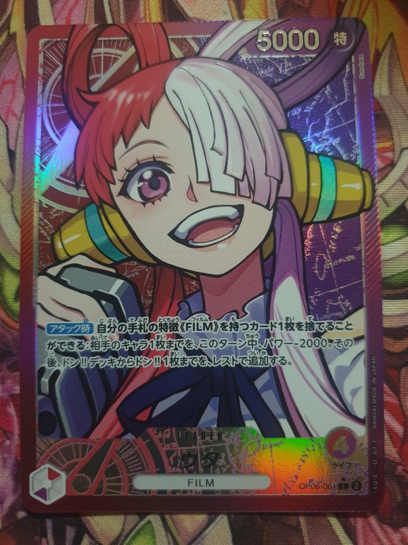 One Piece Card Game op-06 Uta leader AA, Hobbies & Toys, Toys & Games ...