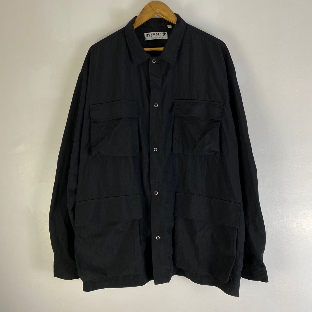 Overall Multi-pocket Workwear Nylon Jacket, Men's Fashion, Coats ...