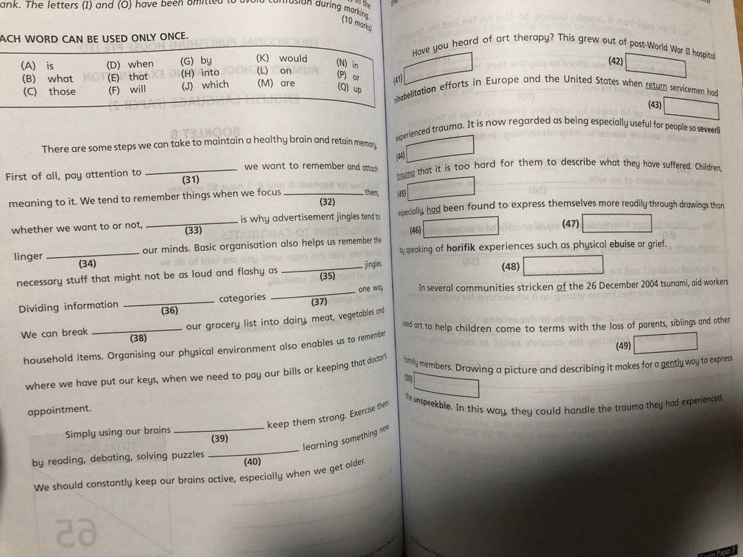 P6 PSLE English Model Exam papers Pri 6 Primary 6 with Answers, Hobbies ...