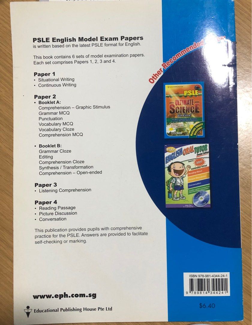 P6 PSLE English Model Exam papers Pri 6 Primary 6 with Answers, Hobbies ...