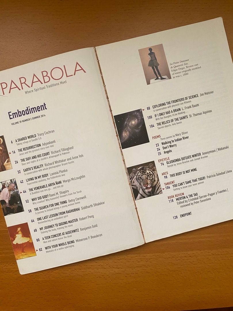Parabola: Where Spiritual Traditions Meet, Embodiment, Hobbies & Toys ...