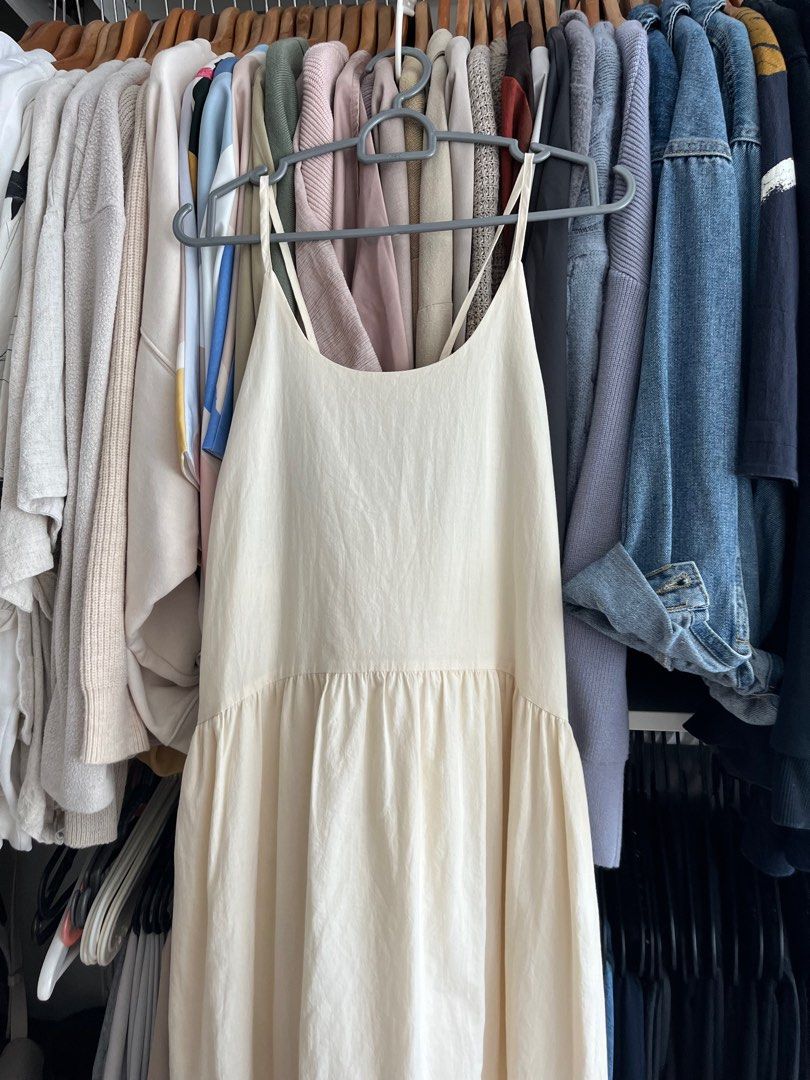 Pastel yellow maxi low back dress, Women's Fashion, Dresses & Sets ...