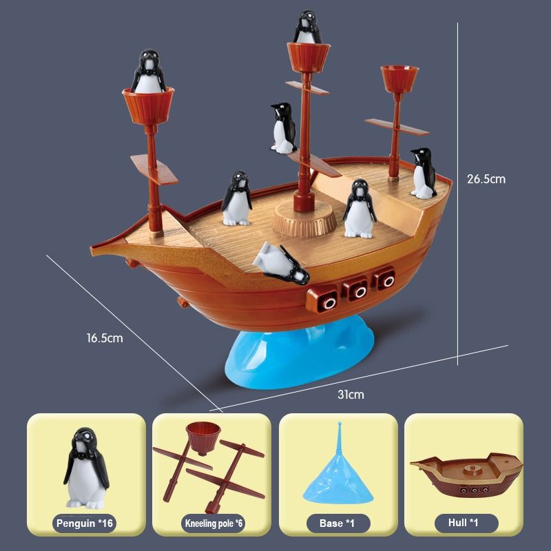 Penguin Pirate Boat Balancing Game/Penguin Pop n Drop/ Penguin Trap ...