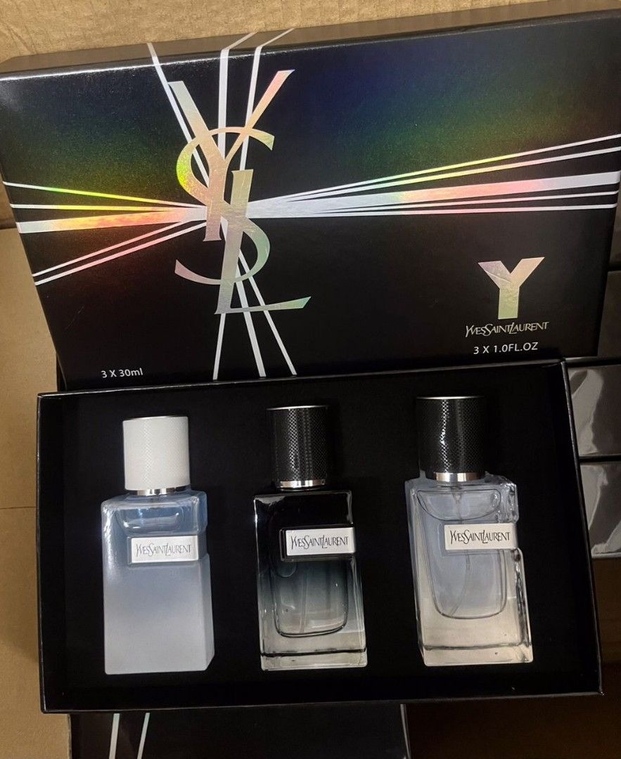 Perfume Ysl Y Man miniature set 3 in 1, Beauty & Personal Care ...