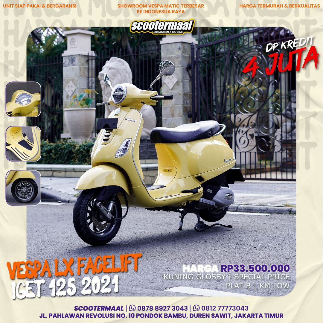 PIAGGIO VESPA LX FACELIFT IGET 125 2021, Motor di Carousell