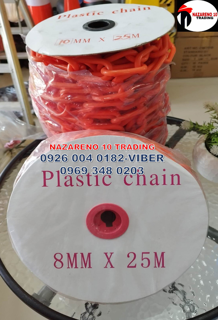 PLASTIC CHAIN 8mm ORANGE, Commercial & Industrial, Construction Tools ...