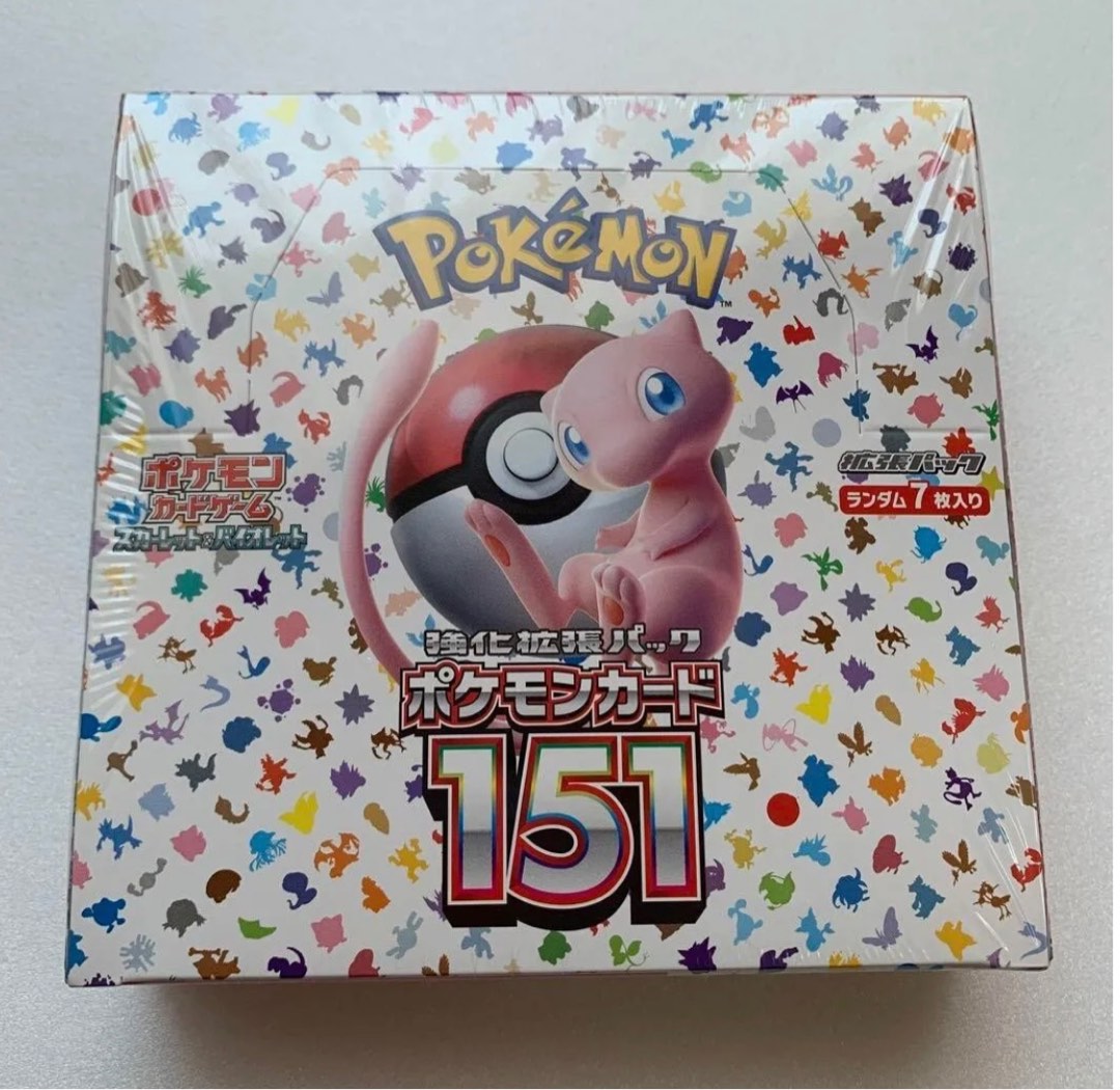 Pokemon Card 151 sv2a Booster Box Japanese Scarlet & Violet with shrink, Hobbies & Toys, Toys ...