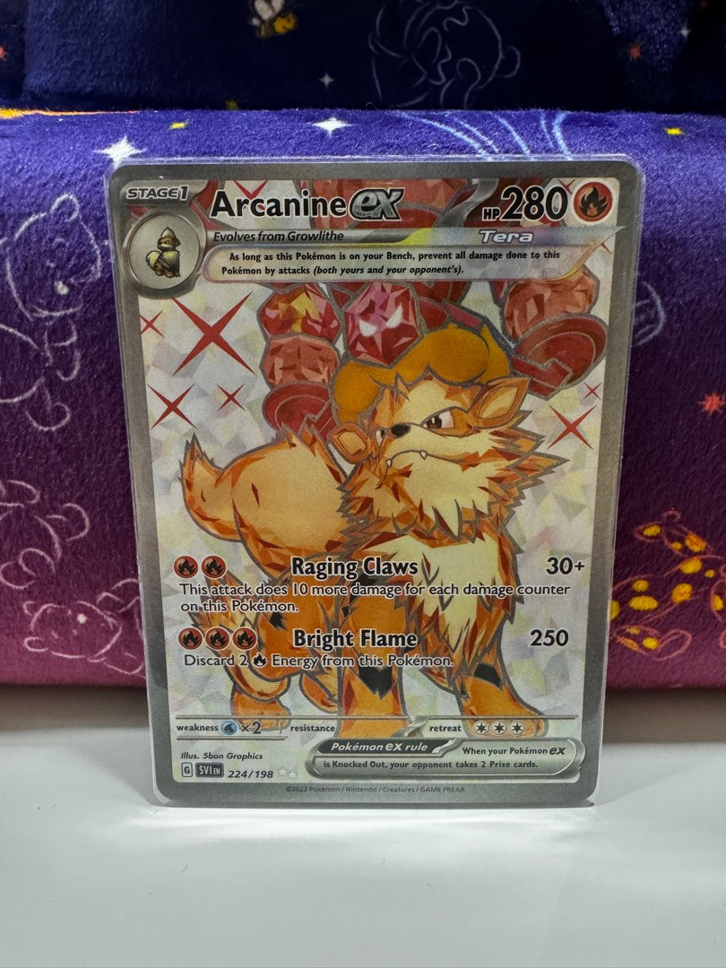 Pokemon TCG (En) - Arcanine Ex Scarlet & Violet Base Set 224/198 ...