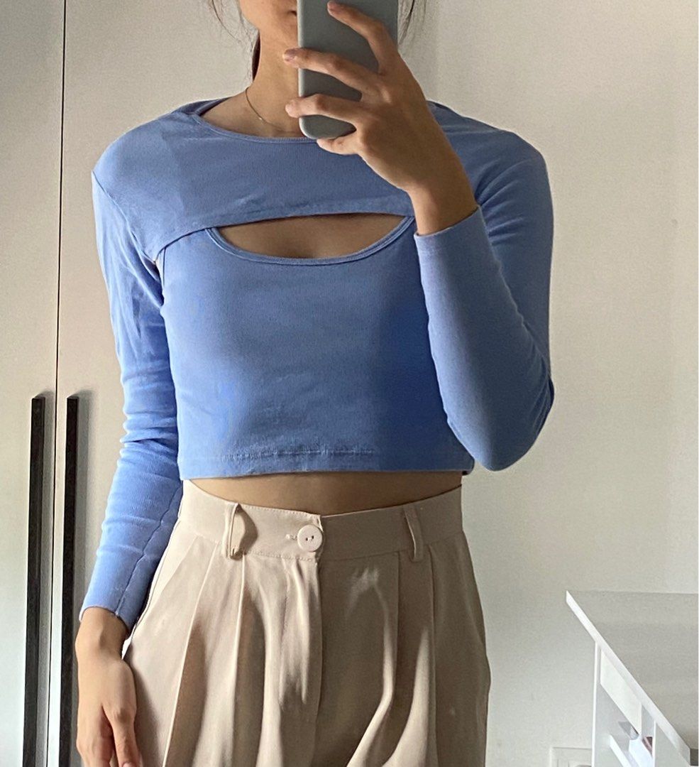 Pomelo Two Piece Top, Women's Fashion, Tops, Longsleeves on Carousell