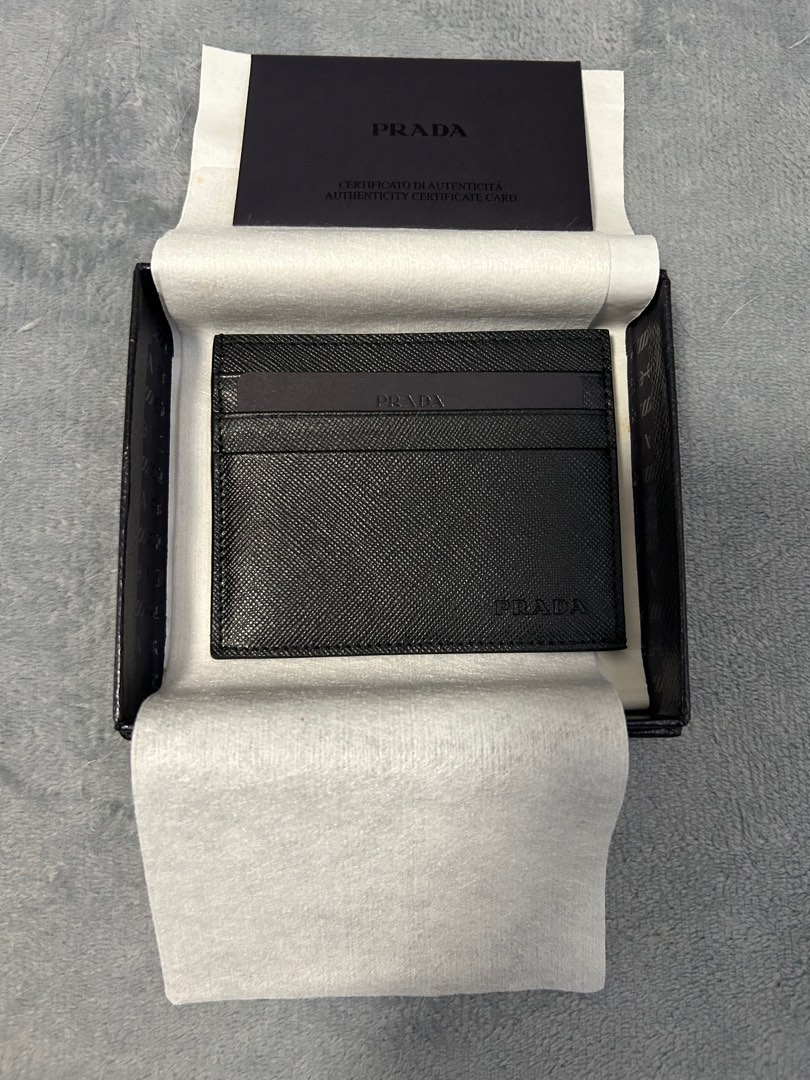 Prada Card Holder, Luxury, Accessories on Carousell