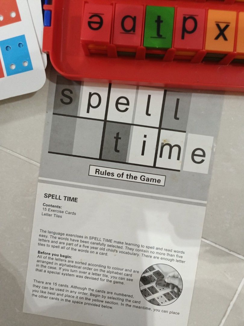 Preloved Spell Time Games for 3-5yo, Hobbies & Toys, Toys & Games on ...