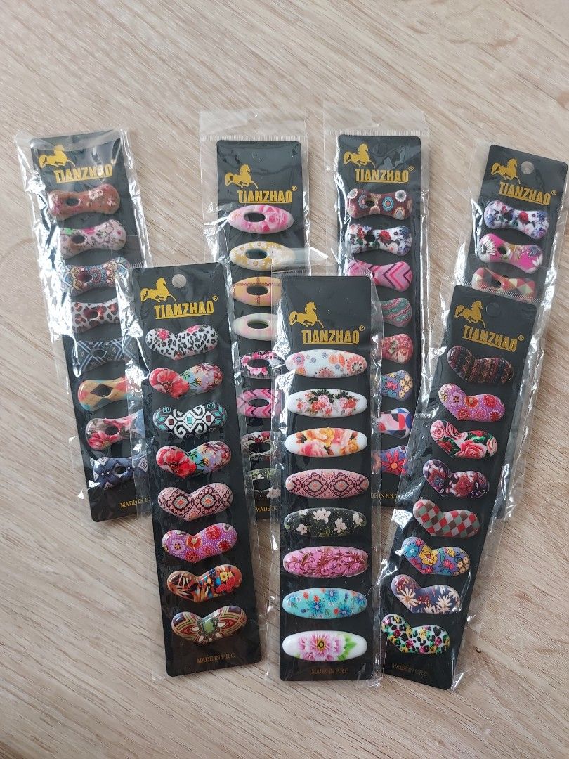 Printed Cute Plastic Hijab Pin Pack., Women's Fashion, Muslimah Fashion ...