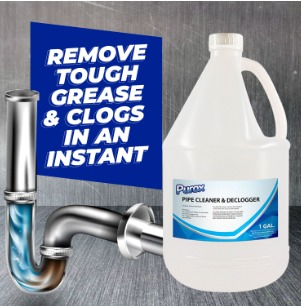 Purox Pipe Cleaner & Declogger (1 Gallon, 4/ Case), Furniture & Home ...