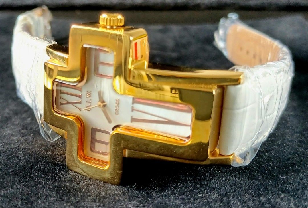 Rare and Stunning Cross Shape Mop Watch, Women's Fashion, Watches ...
