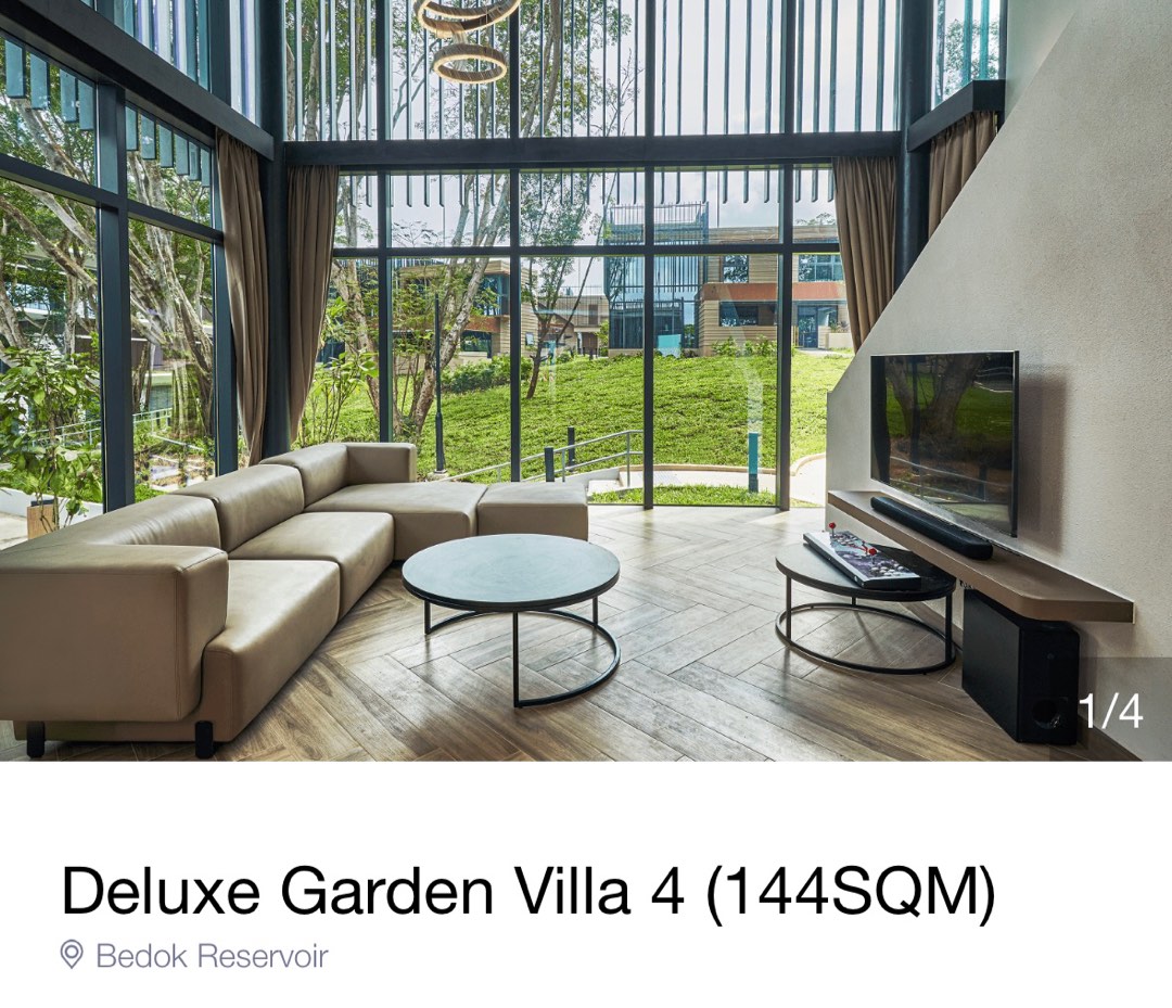 Rare STAYCAY/CHALET - Deluxe Garden Villa 4 at HomeTeamNS Bedok ...