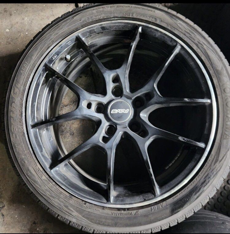 Rays 17" rims (replica), Car Accessories, Tyres & Rims on Carousell