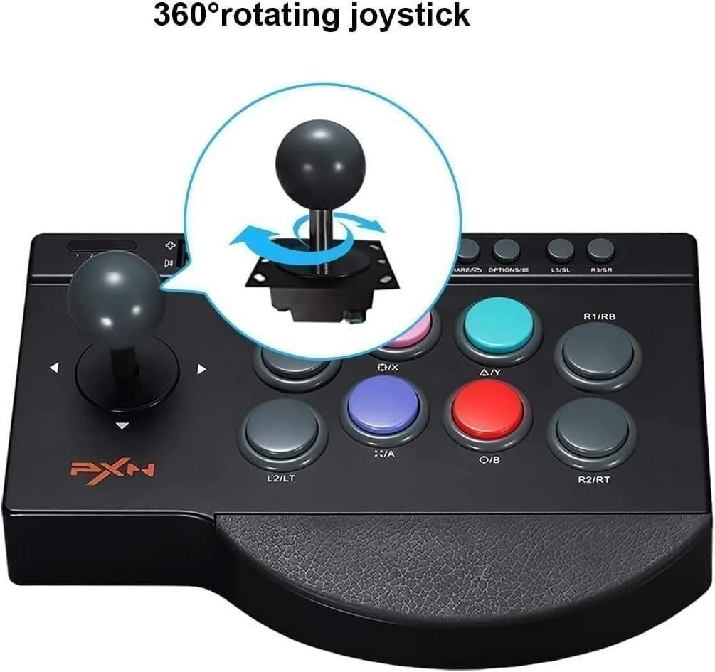 READY STOCK Arcade Fight Stick, PXN 0082 Wired Fighting Joystick, USB ...