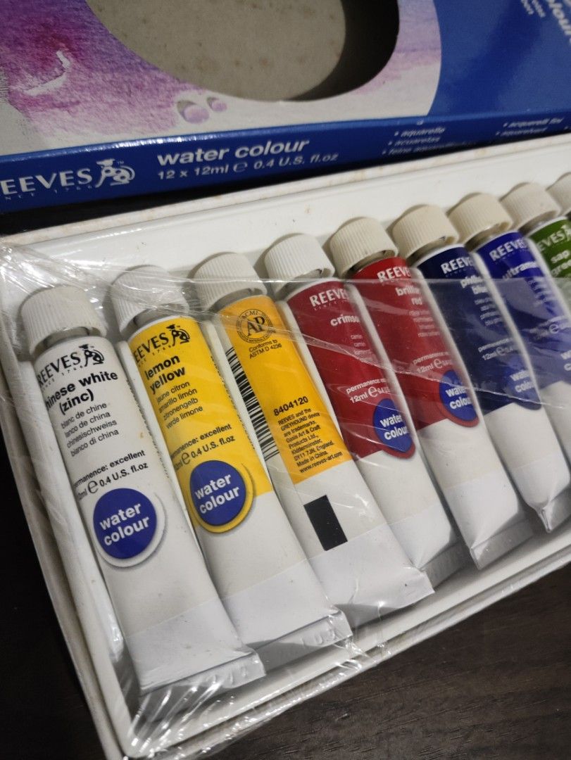 Reeves Watercolor Paint 12-Set, Hobbies & Toys, Stationery & Craft, Art ...