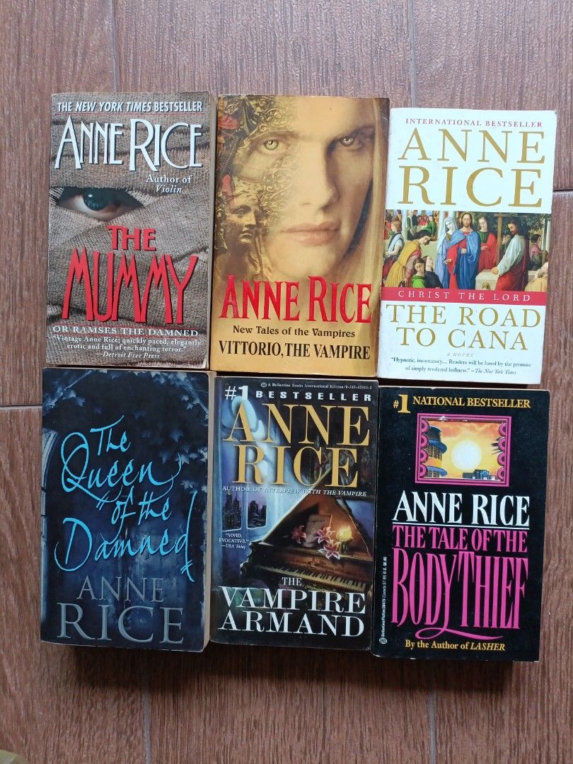 Richard North Patterson, Elizabeth George , Nelson Demille, Anne Rice ...