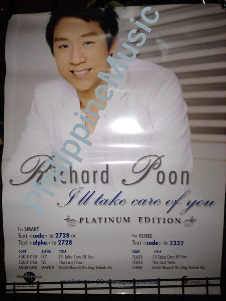 Richard Poon of UTurn Ill Take Care Of You Platinum Edition Official OPM Promo Poster, Hobbies ...