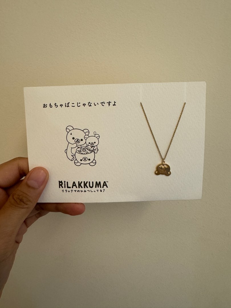 Rilakkuma Gold Necklace, Women's Fashion, Jewelry & Organisers ...