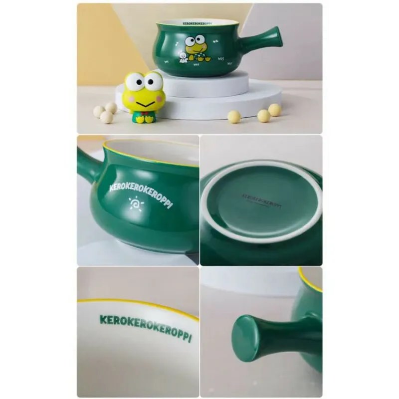 SANRIO KEROPPI BOWL WITH HANDLE (COMES WITH FREE CERAMIC SPOON ...
