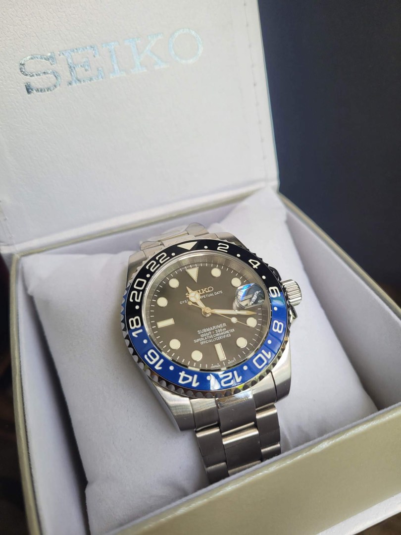 Seiko Batman GMT Master, Luxury, Watches on Carousell