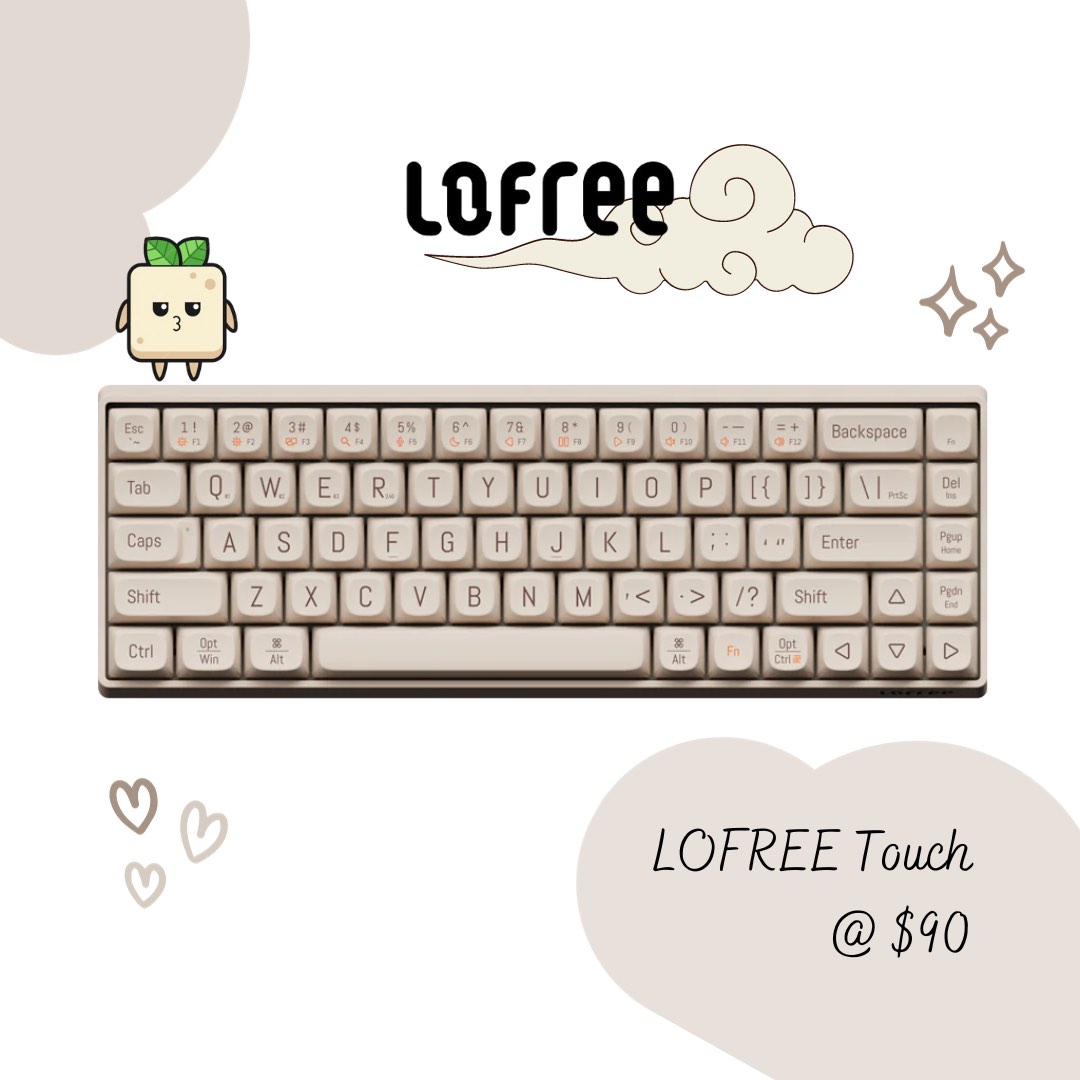 [SG] Lofree Touch Mechanical Keyboard / 65% Wireless Bluetooth ...