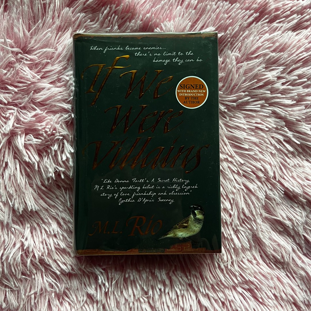 [SIGNED HARDCOVER] IF WE WERE VILLAINS - M.L. RIO, Hobbies & Toys ...