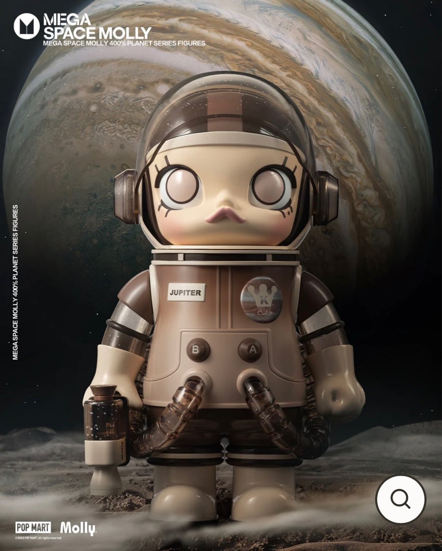 POP MART MEGA SPACE MOLLY Planet Series 400% - Jupiter, Hobbies & Toys ...