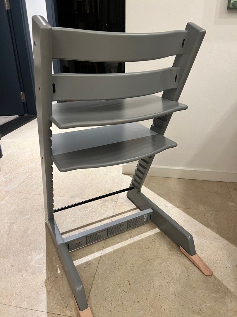 Stokke Tripp Trapp in Storm Grey, Babies & Kids, Baby Nursery & Kids ...