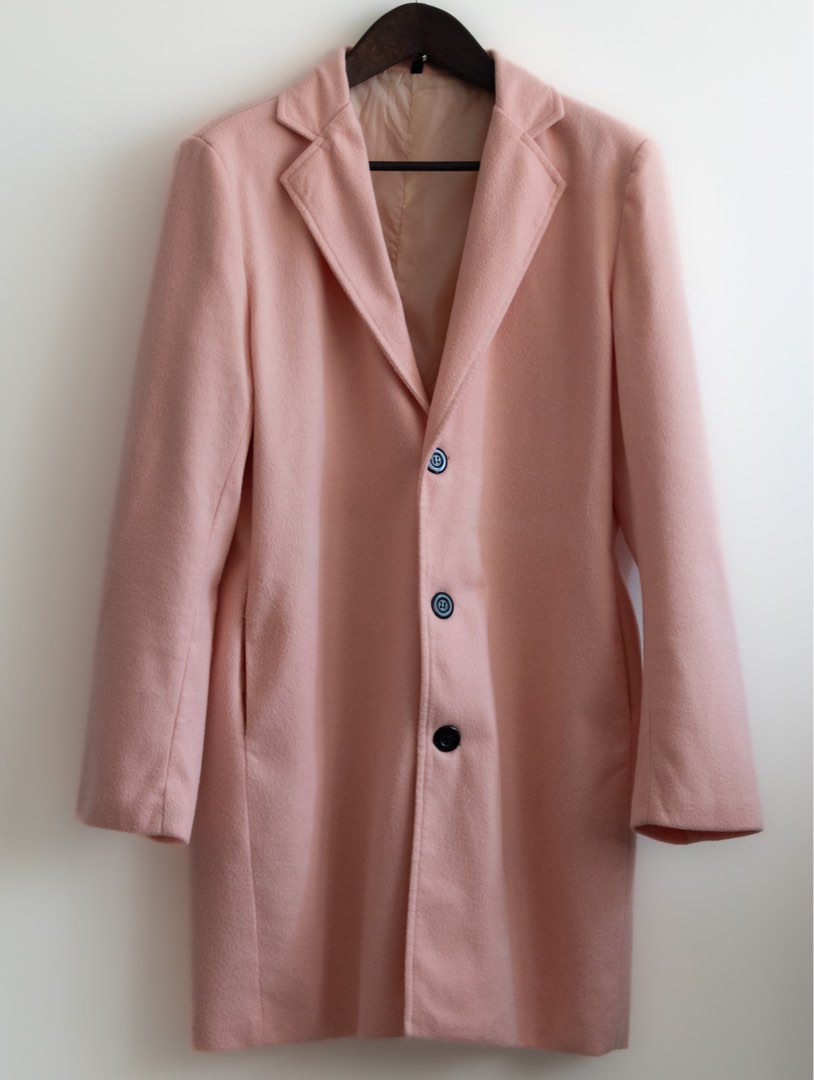 Stylish pastel pink spring coat, Women's Fashion, Coats, Jackets and ...