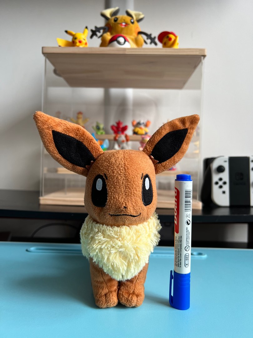 Takara Tomy Pokemon Eevee Plushies Dark Brown, Hobbies & Toys, Toys & Games on Carousell
