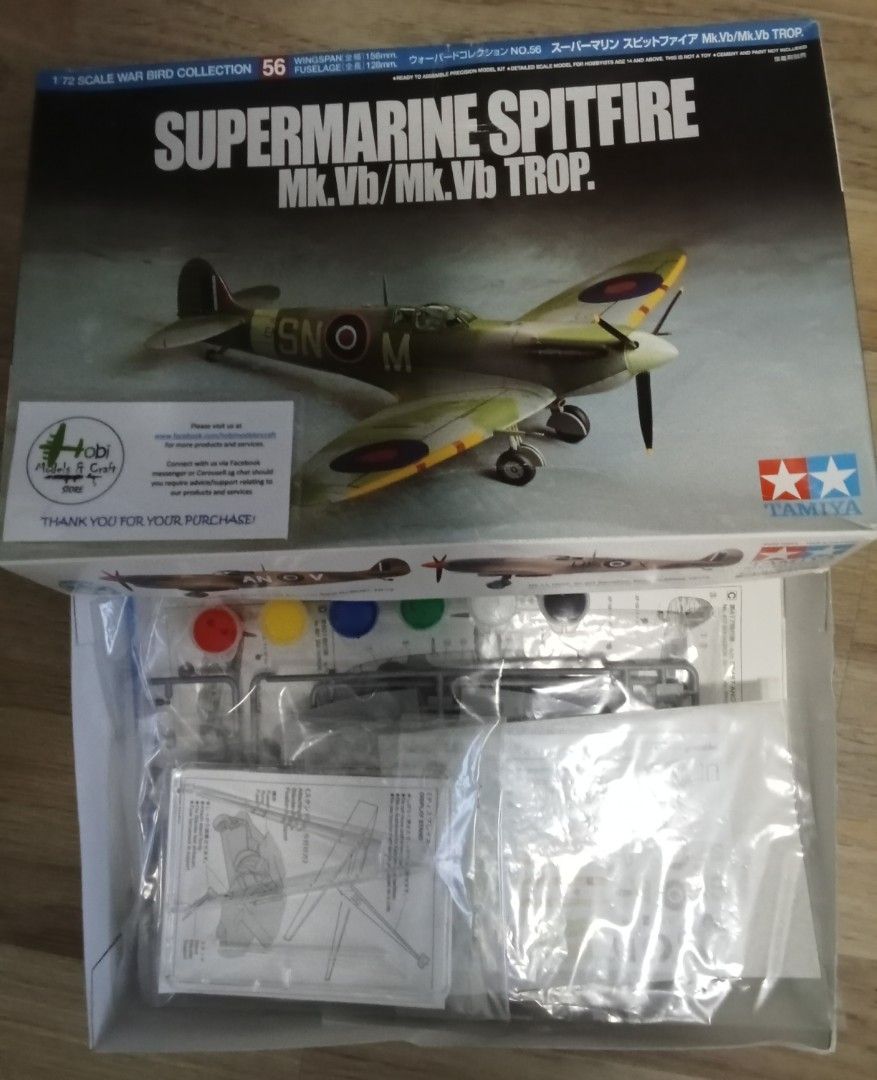 Tamiya Supermarine Spitfire model kit, Hobbies & Toys, Toys & Games on ...