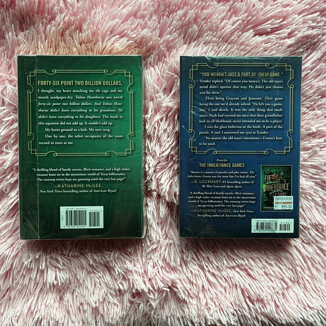 THE INHERITANCE GAMES [HARDCOVER], Hobbies & Toys, Books & Magazines ...