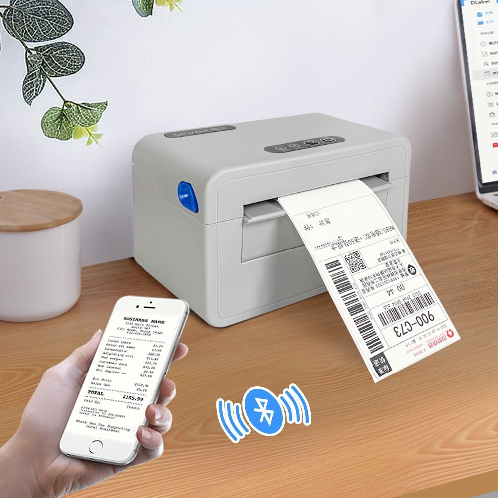 Thermal Printer Bluetooth Waybill Barcode Shipping Label Consignment ...