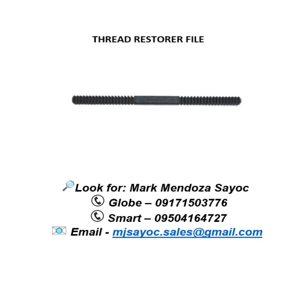 THREAD RESTORER FILE, Commercial & Industrial, Construction Tools ...