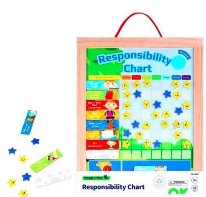 Tookytoy Responsibility Chart, Hobbies & Toys, Toys & Games on Carousell